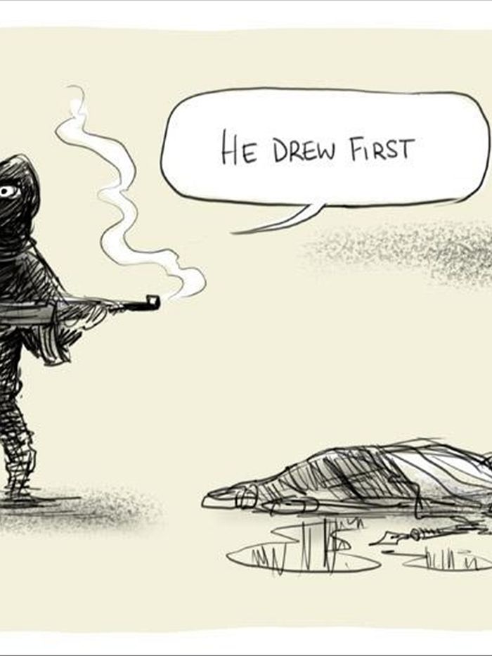 Australian cartoonist's grim take on Paris attacks goes viral - ABC Radio