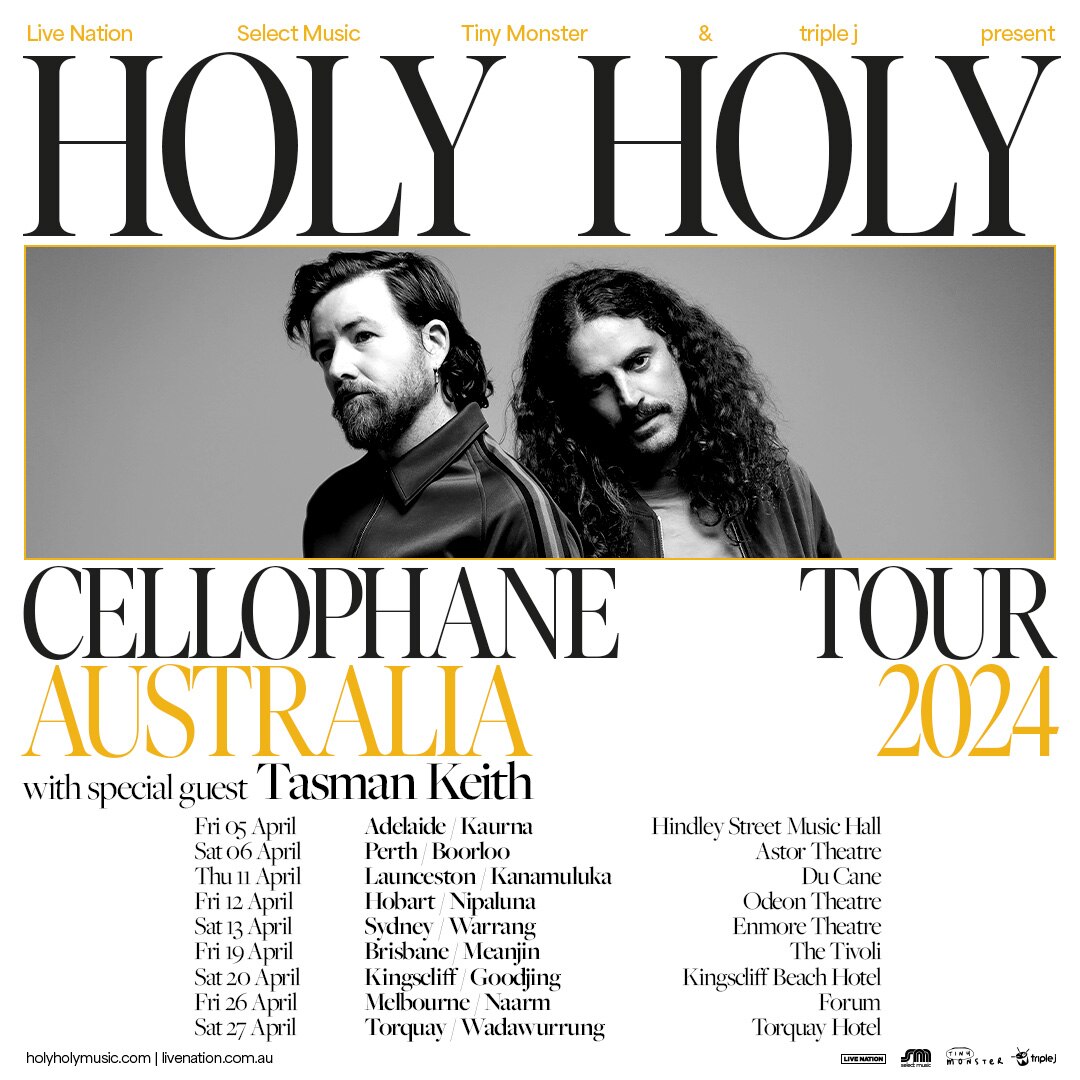 Holy Holy announce bumper 2024 national tour with Tasman Keith - triple j