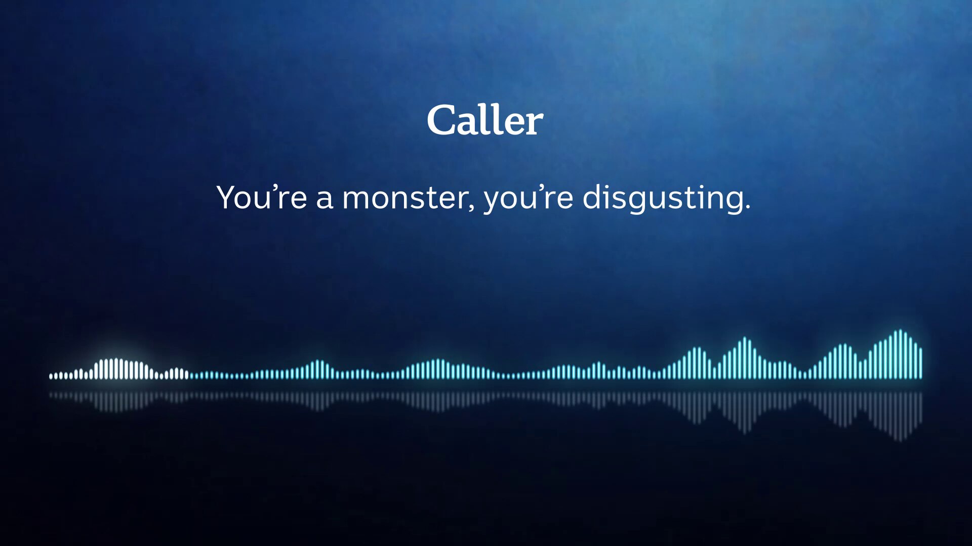 Phone call received by Allan Lawn - ABC News