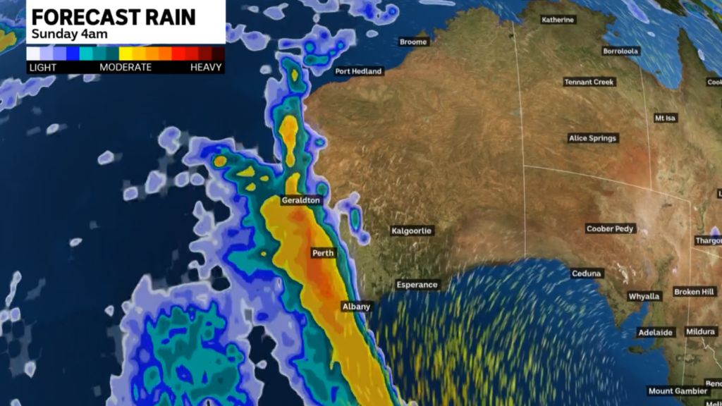 WA rain forecast for the coming days - ABC News