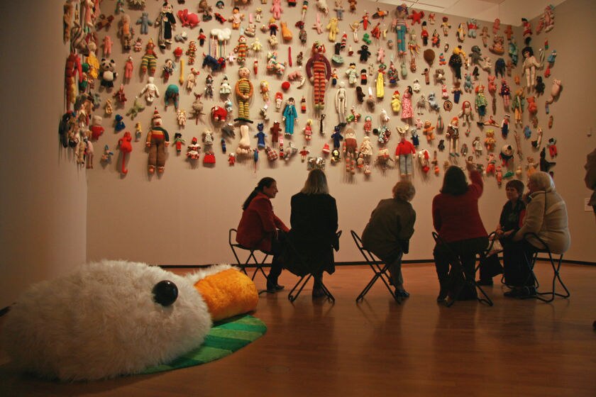 Art lovers enveloped by Soft Sculpture exhibition - ABC News