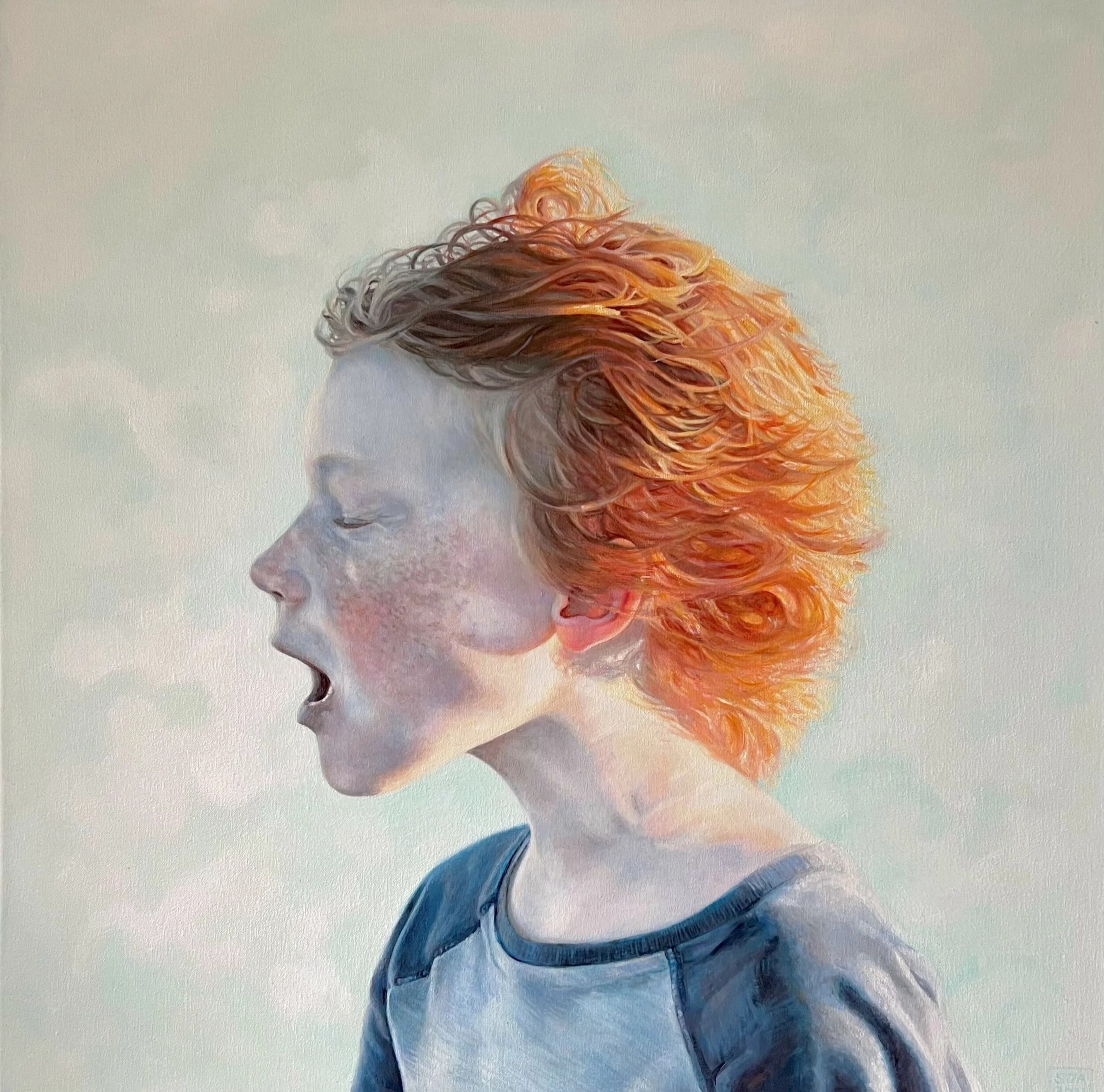 British artist Sam Cox uses more than 900 litres of paint and almost ...