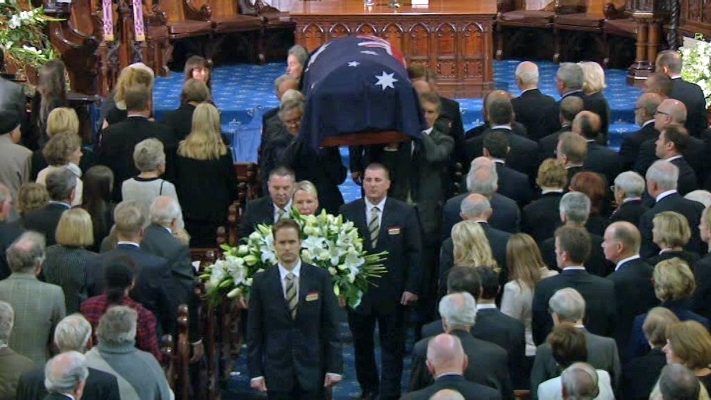Malcolm Fraser, former prime minister, farewelled at state funeral ...