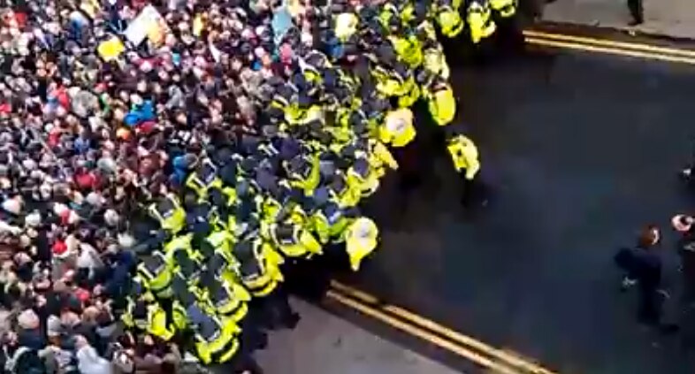 Tens of thousands of people march on Irish parliament in protest over ...