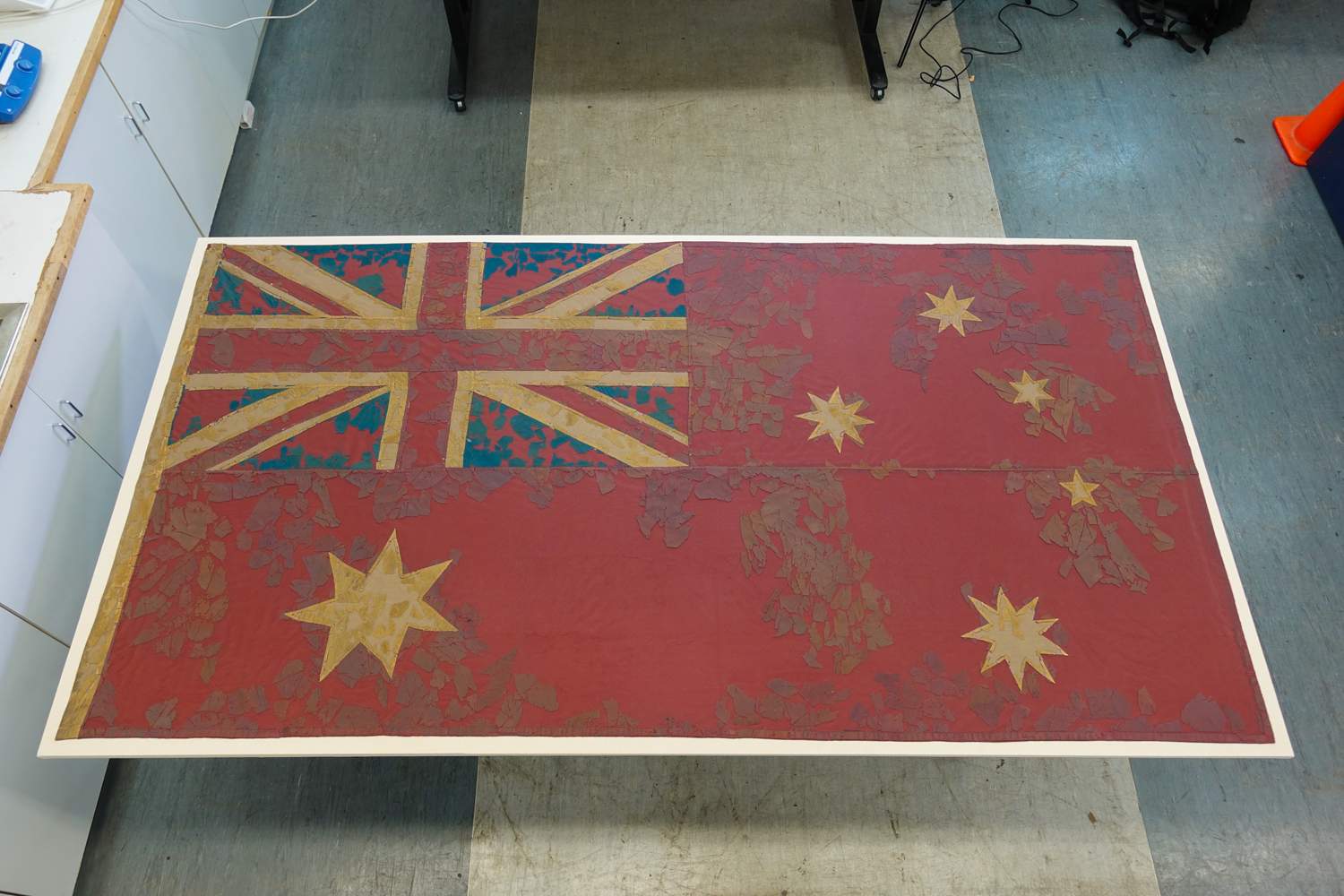 Australia's first flag forgotten, found and restored all in 100 years ...