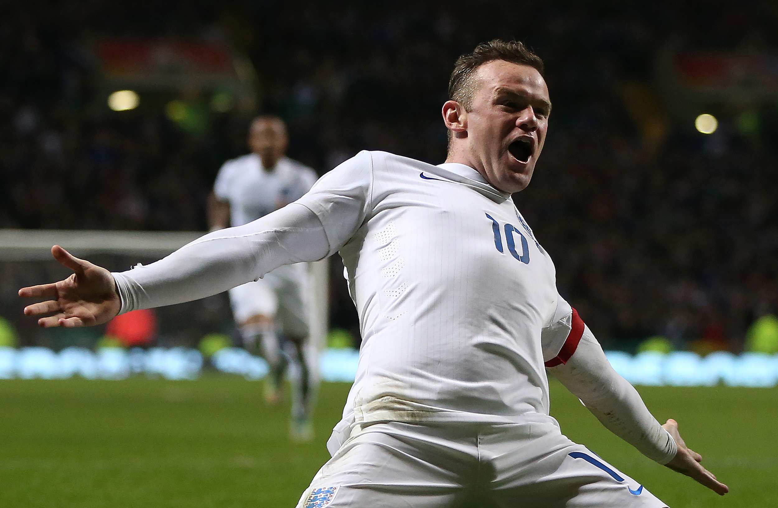 England beats Scotland 3-1 as Wayne Rooney scores twice at Celtic Park ...