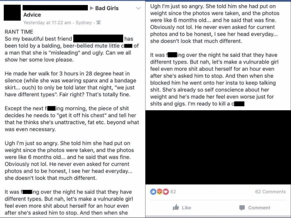 'How a bad date made me the enemy of 50k women on Facebook' - triple j