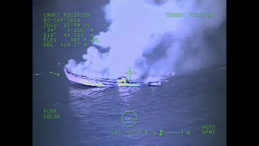 Coast guard responds to fatal diving boat fire - ABC News