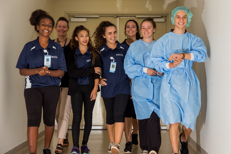 Hospital high: school students experience real patients working in ...