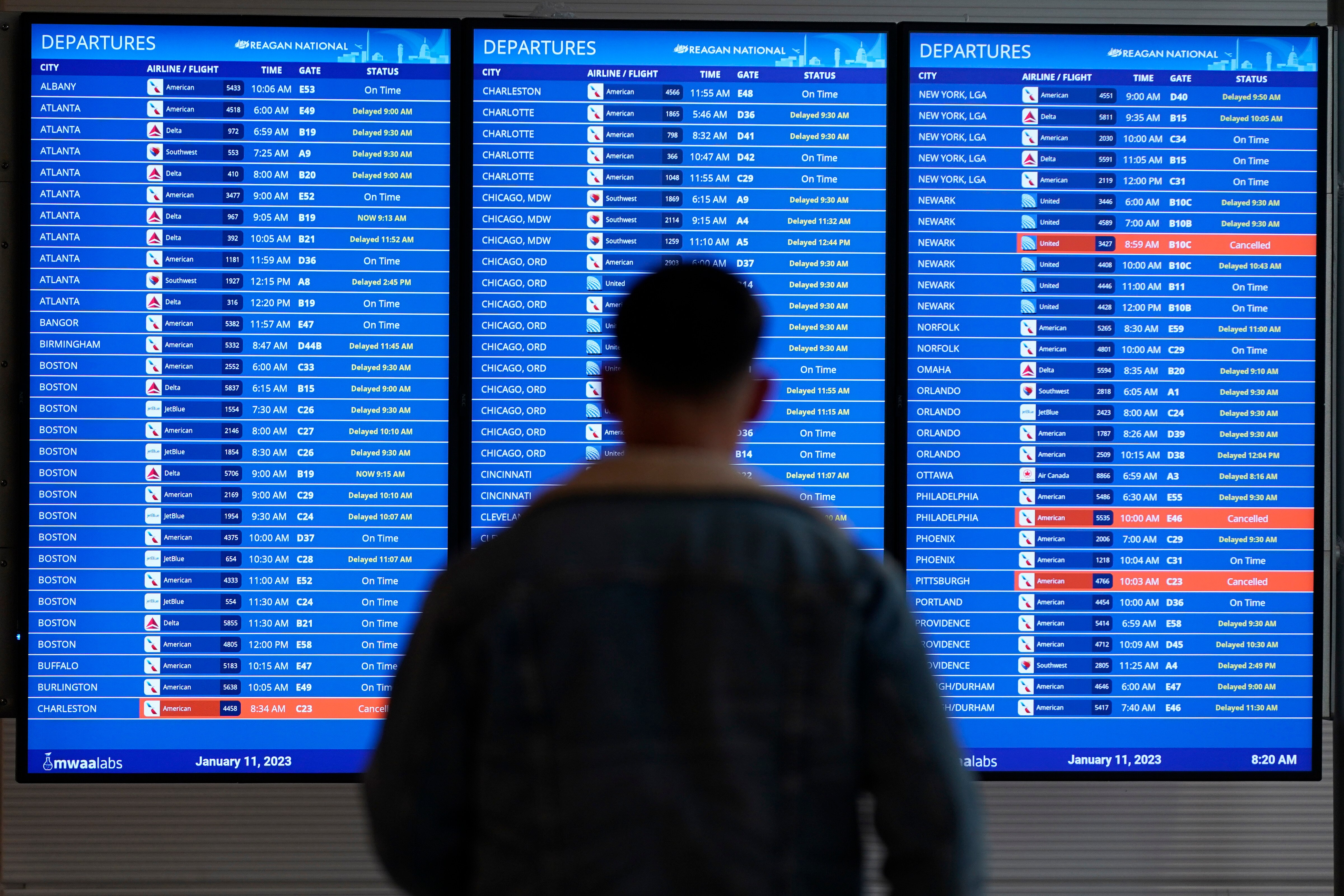 Computer outage to warning system grounds all domestic flights across ...
