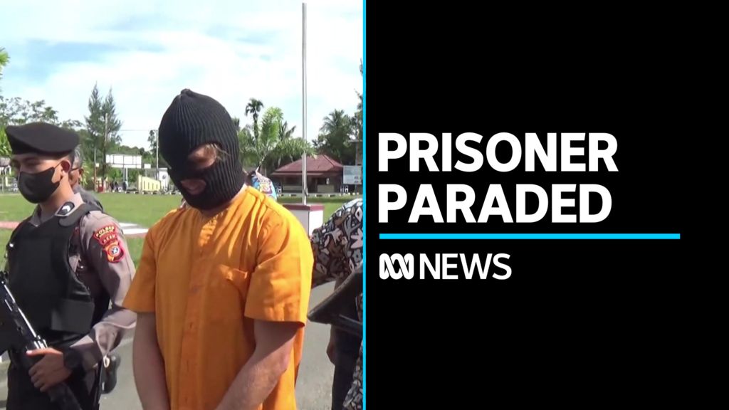 Indonesian police parade Australian detainee Bodhi Risby-Jones before ...