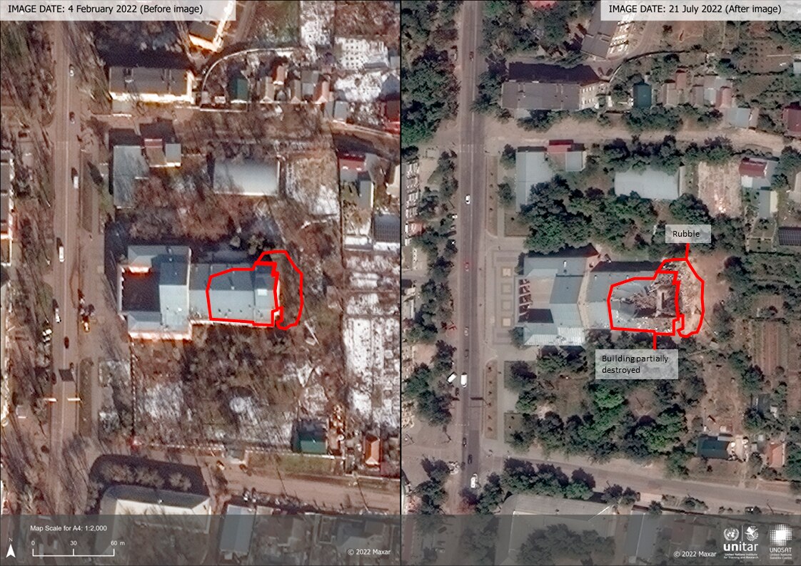 Ukraine before-and-after satellite images reveal damage to more than ...