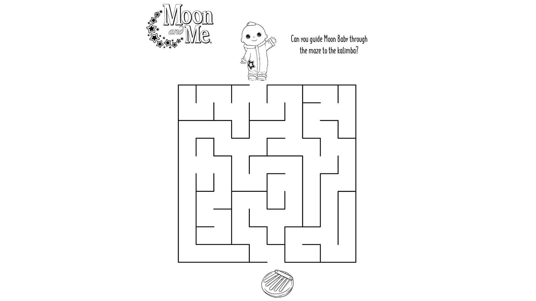 Minecraft Maze Worksheet Maze: Moon Baby ABC Kids