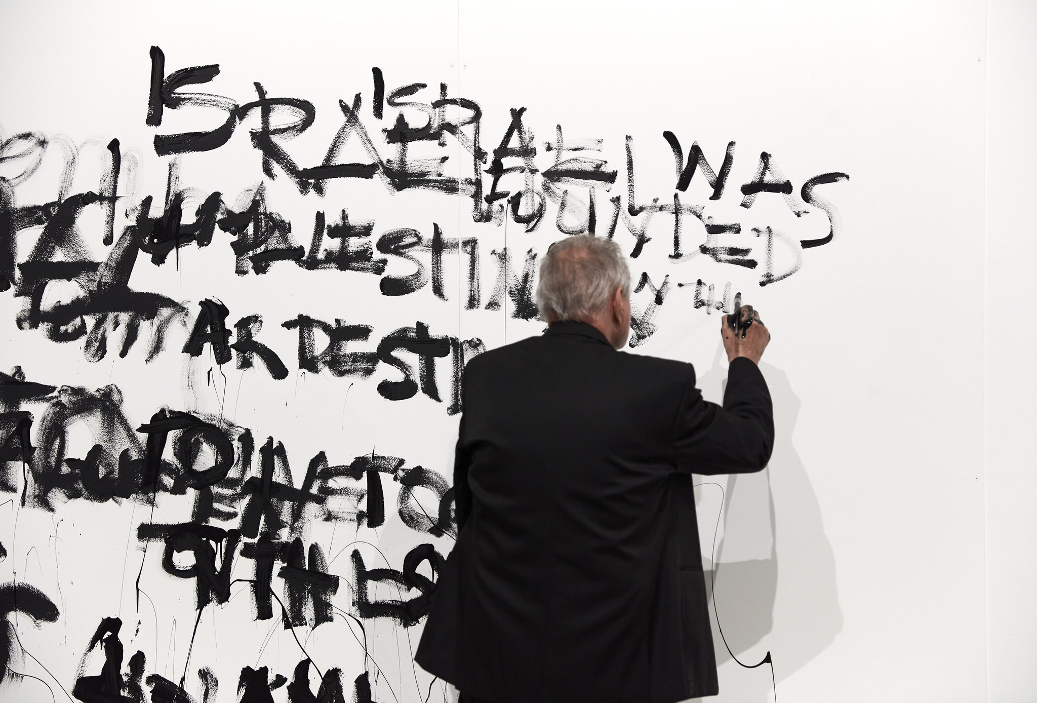 In time Mike Parr's controversial war art — painted 'blind', messy and ...