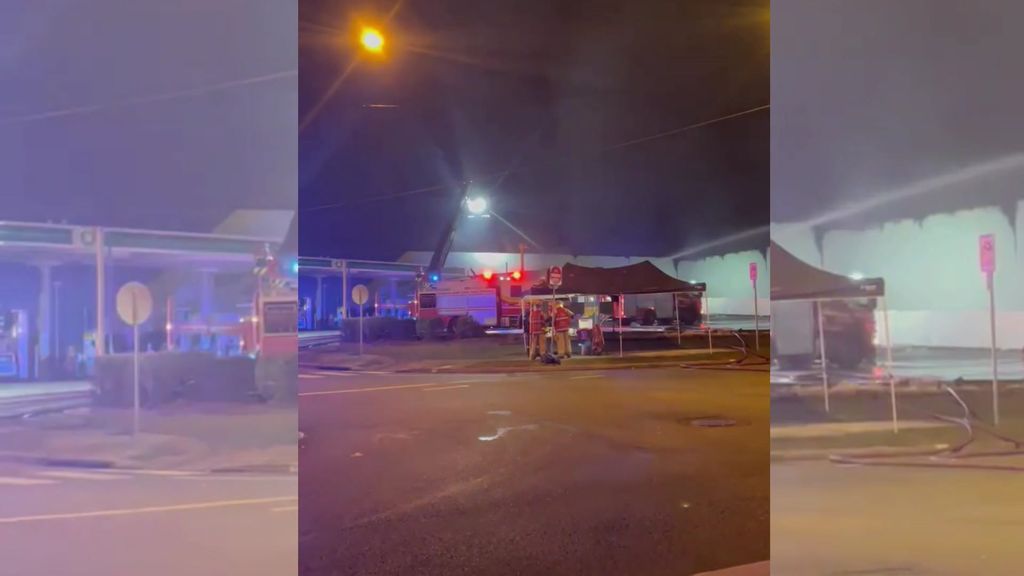 Crews on the scene of fire at a Logan storage facility - ABC News