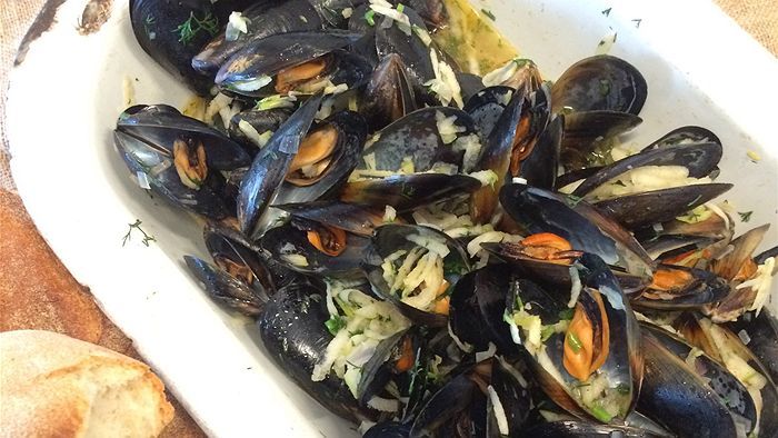 Brown Butter Mussels with Apples - ABC News