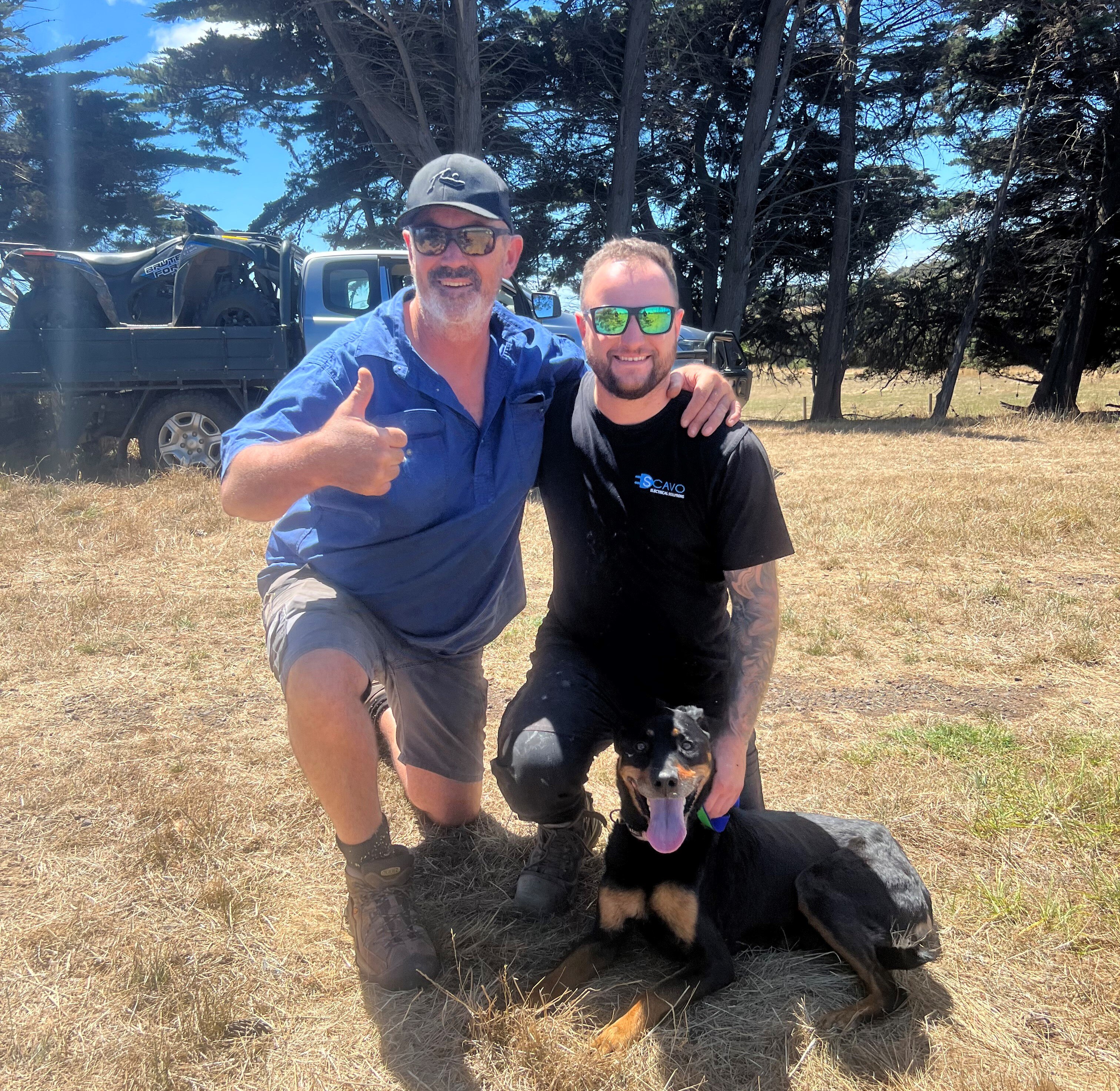 Drone footage helps reunite Phillip Island man with his dog after month ...