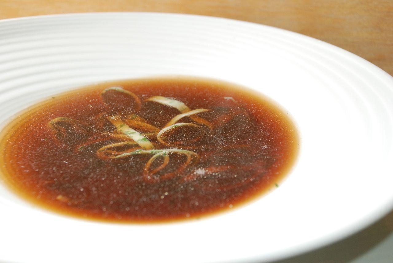 Consomme and herb crepe - ABC News