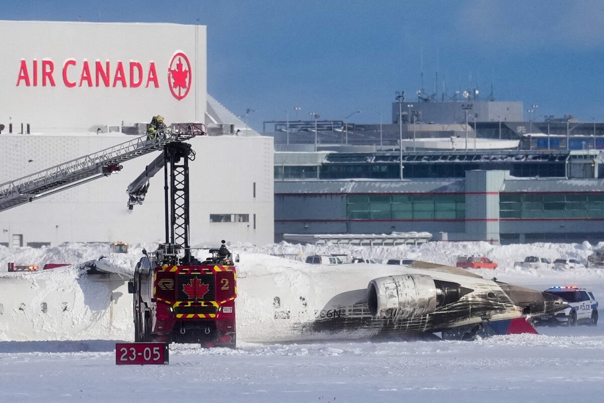 Delta Air Lines plane crash at Toronto Pearson Airport leaves three ...