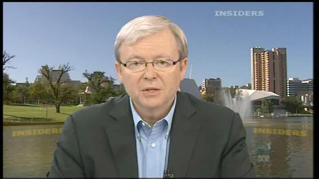 Kevin Rudd talks about the insulation program - ABC News