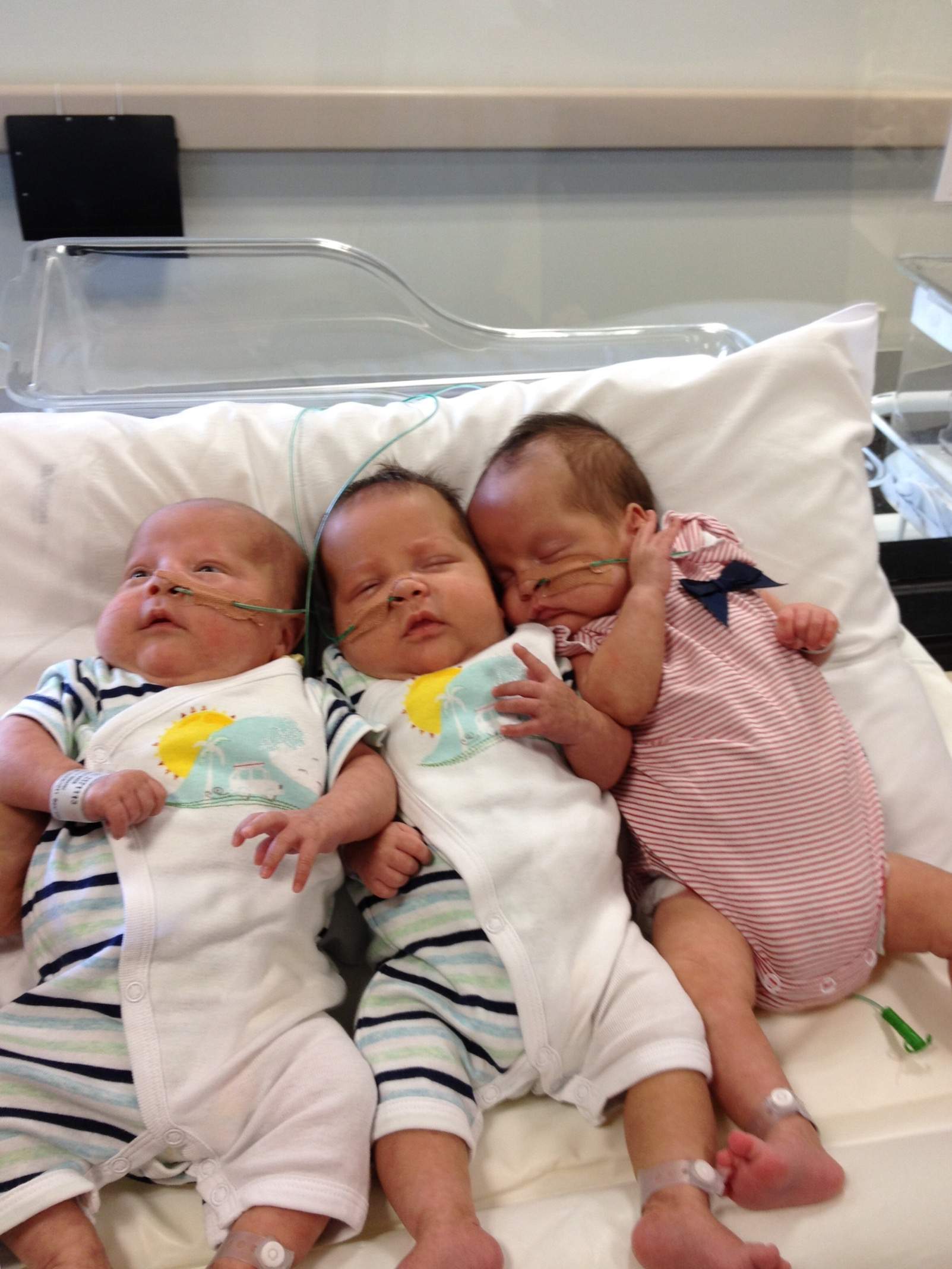Miracle milestone: Premature triplets start first day of school - ABC News