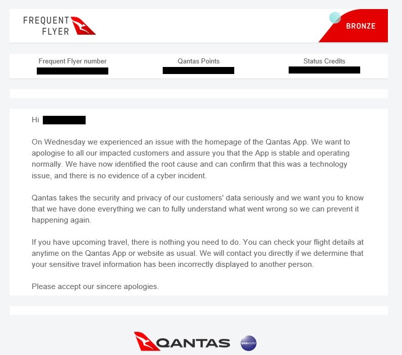 Qantas confirms technology issue caused data breach that exposed ...