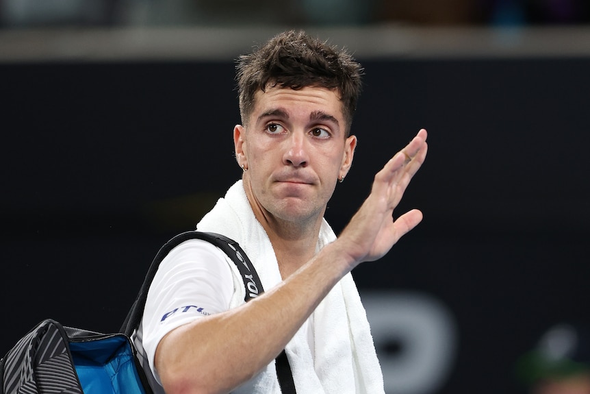 Thanasi Kokkinakis out of Adelaide International in first-round loss ... Thanasi Kokkinakis out of Adelaide International in first-round loss ...