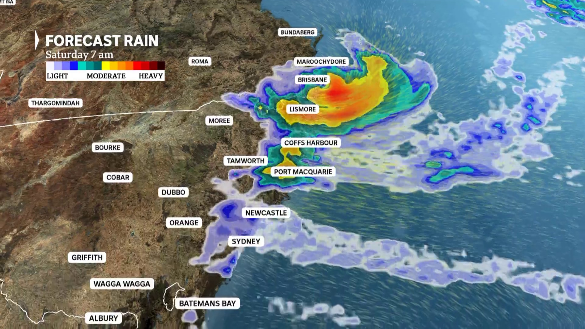 Cyclone Alfred forecast - ABC News