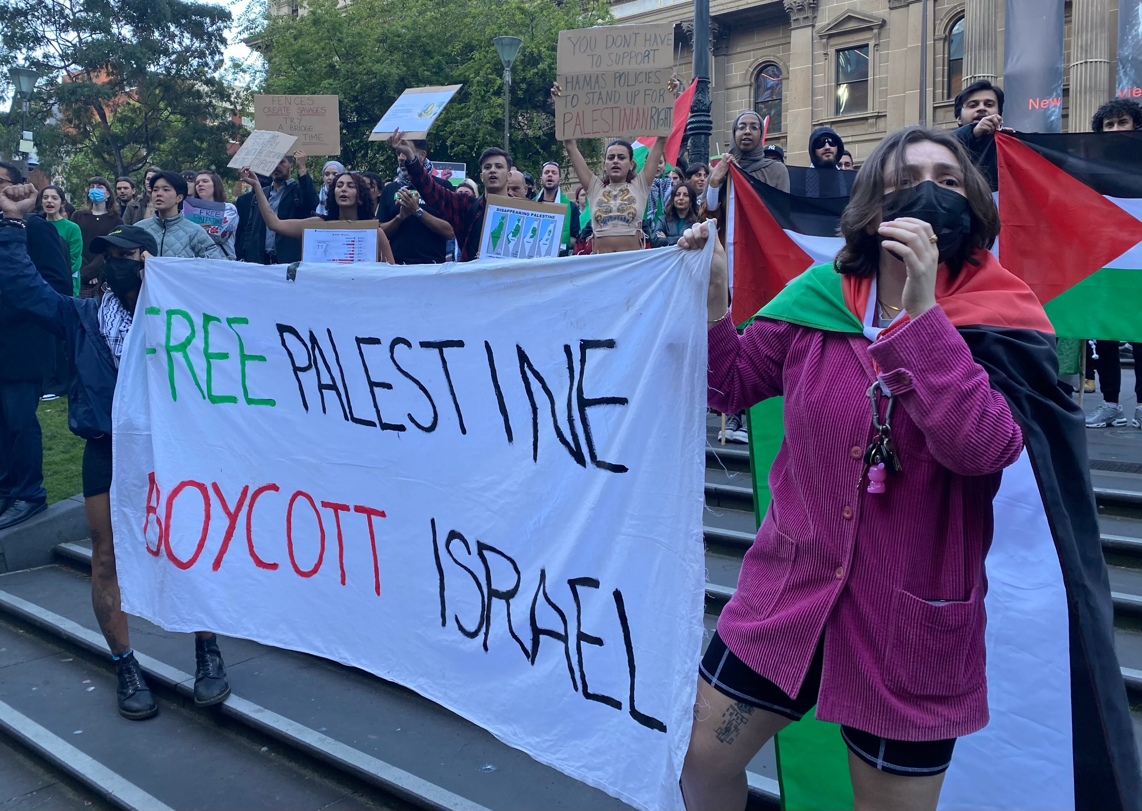Hundreds turn out for Melbourne pro-Palestine rally - ABC listen