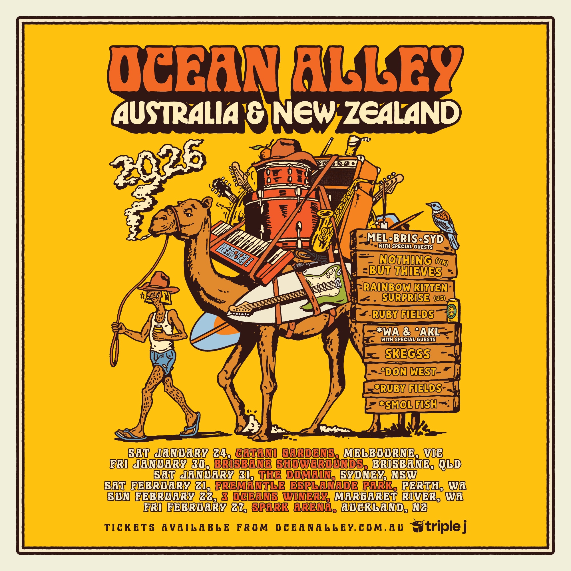 Ocean Alley extend summer with a coastal leg of their big tour - triple j
