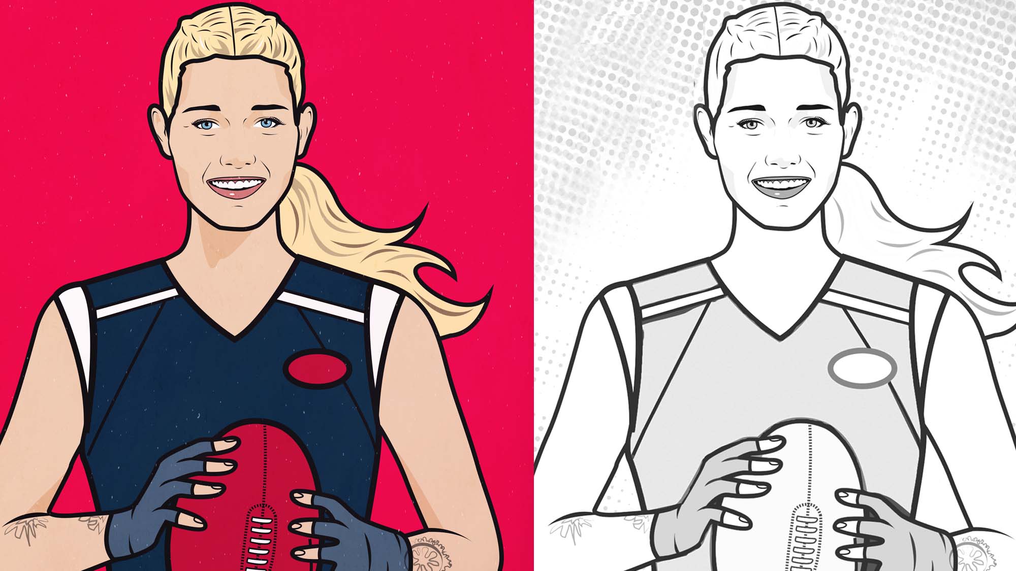 Fierce Girls posters and colouring in - ABC listen