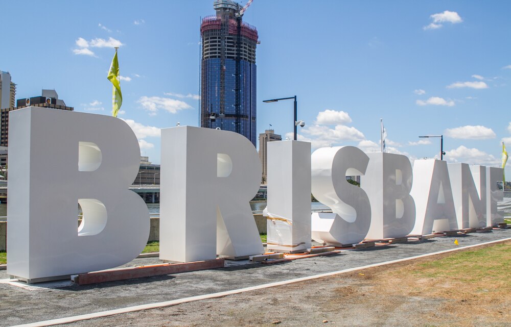Popular Brisbane sign returns to South Bank, reinforced and ready for ...