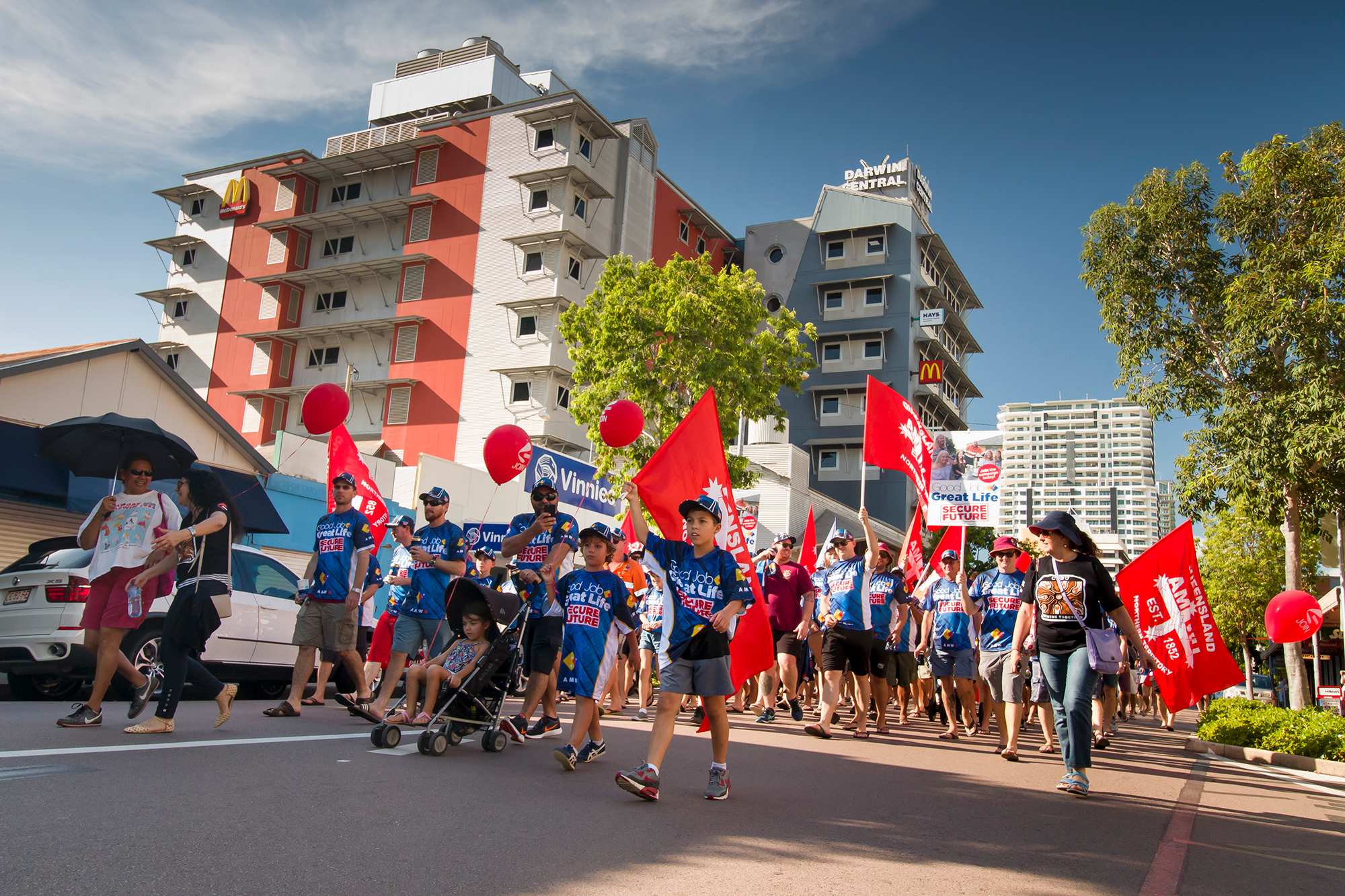 Unions unite for May Day in the Northern Territory with Darwin march ...