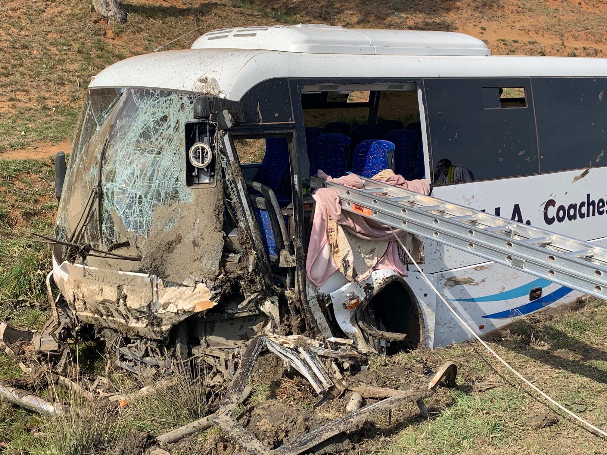 Woman and child airlifted to hospital, 26 injured in church group bus ...