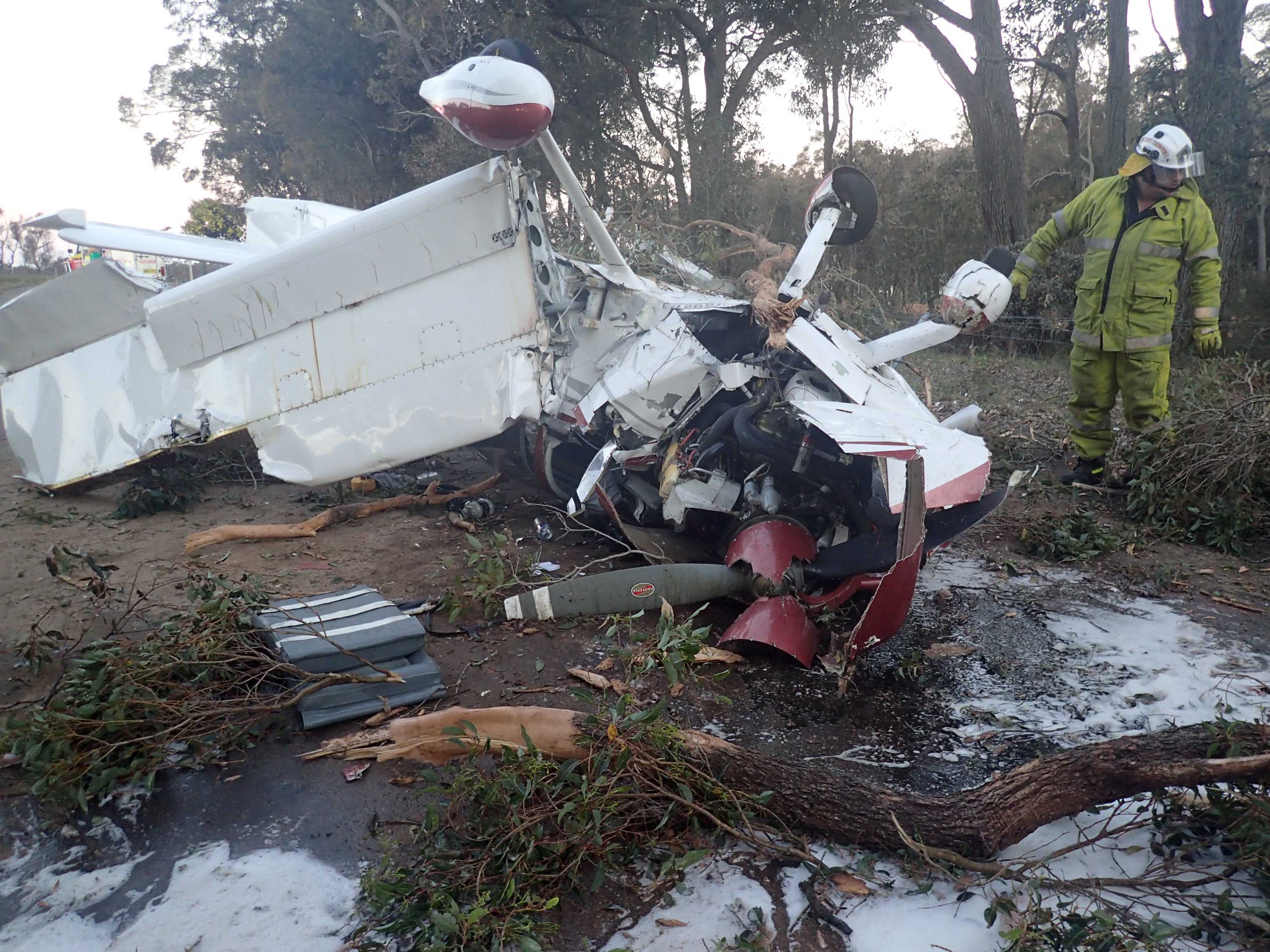 Light plane crashes near Mount Barker, pilot and passenger escape ...
