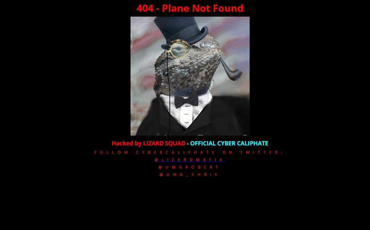 Malaysia Airlines website 'compromised' by 'cyber caliphate' Lizard ...