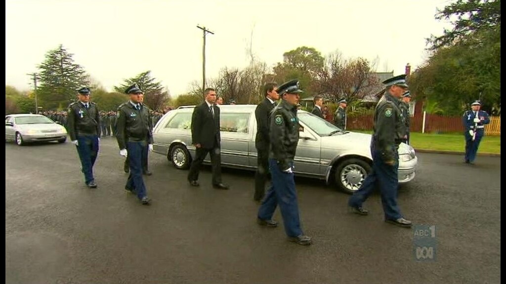 Young policeman mourned in his hometown - ABC News
