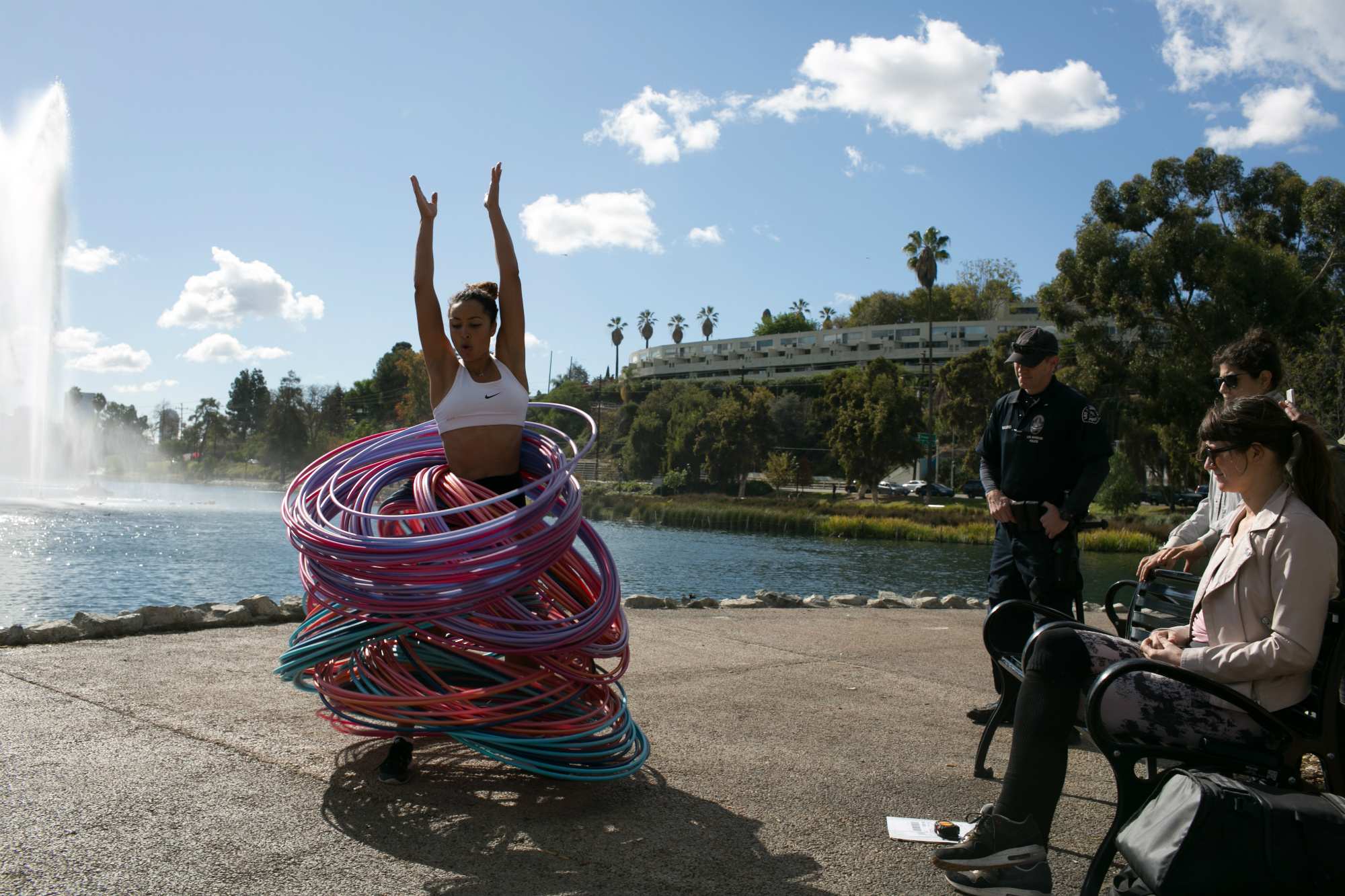Hula-hooping taken to a 'geeky scale' at Los Angeles festival Hoopurbia ...
