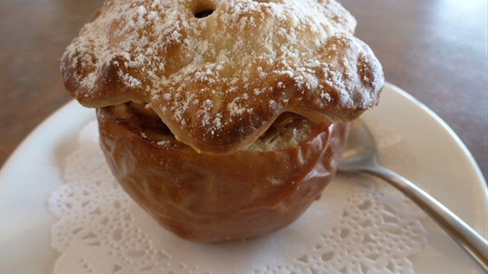 Apple pie inside an apple - ABC News