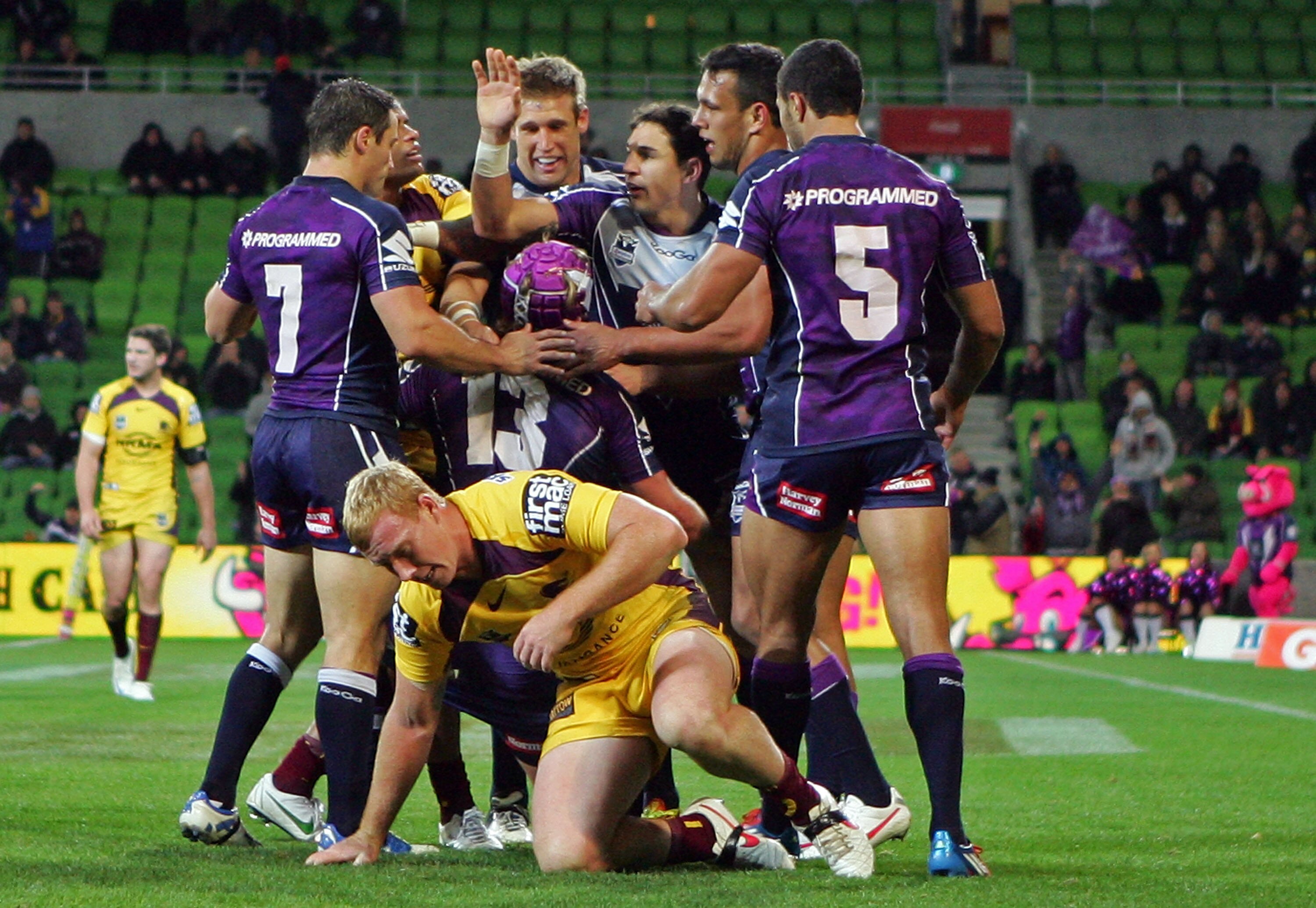 Storm blitz Origin-weakened Broncos - ABC News