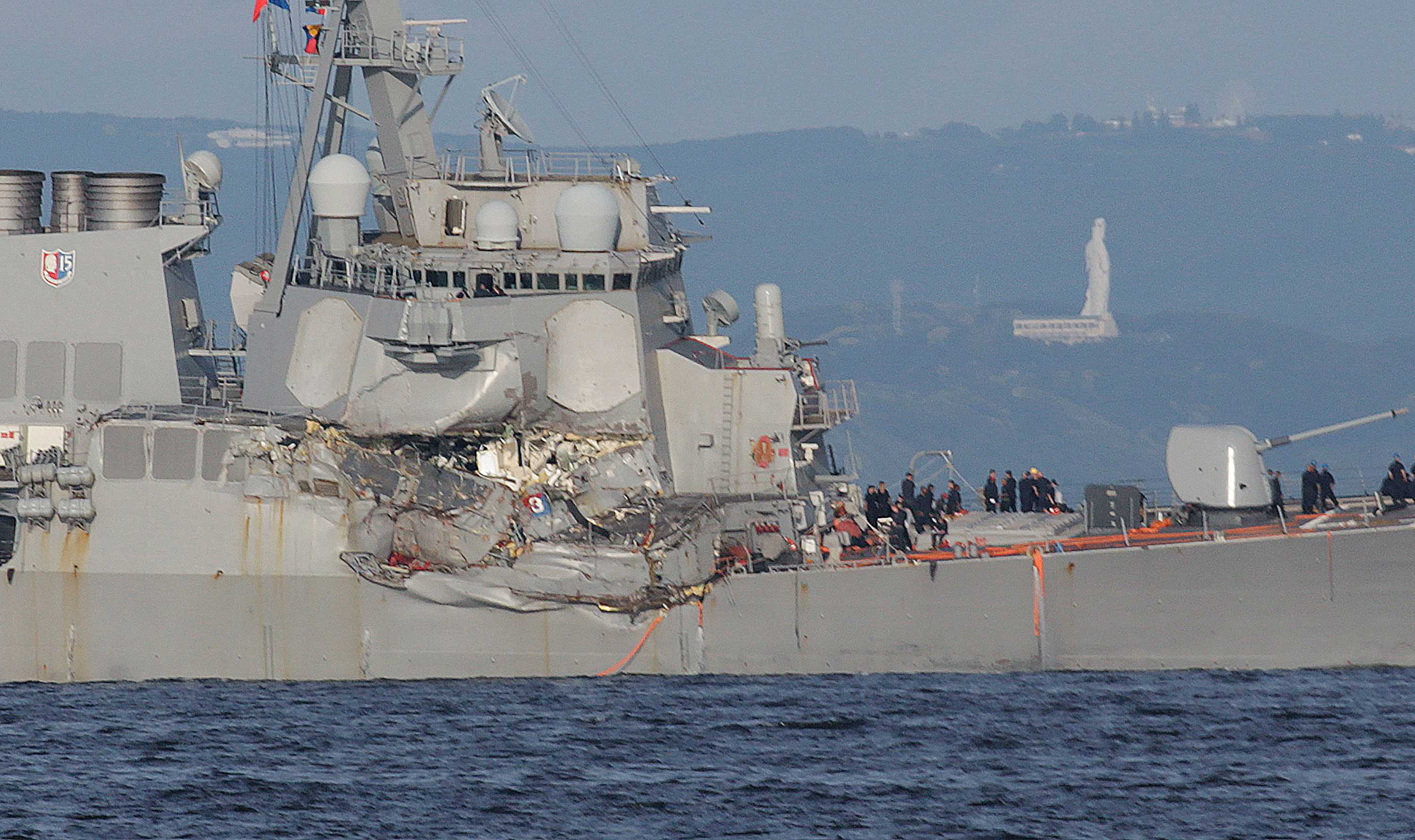 USS Fitzgerald: Seven sailors missing after US destroyer collides with ...