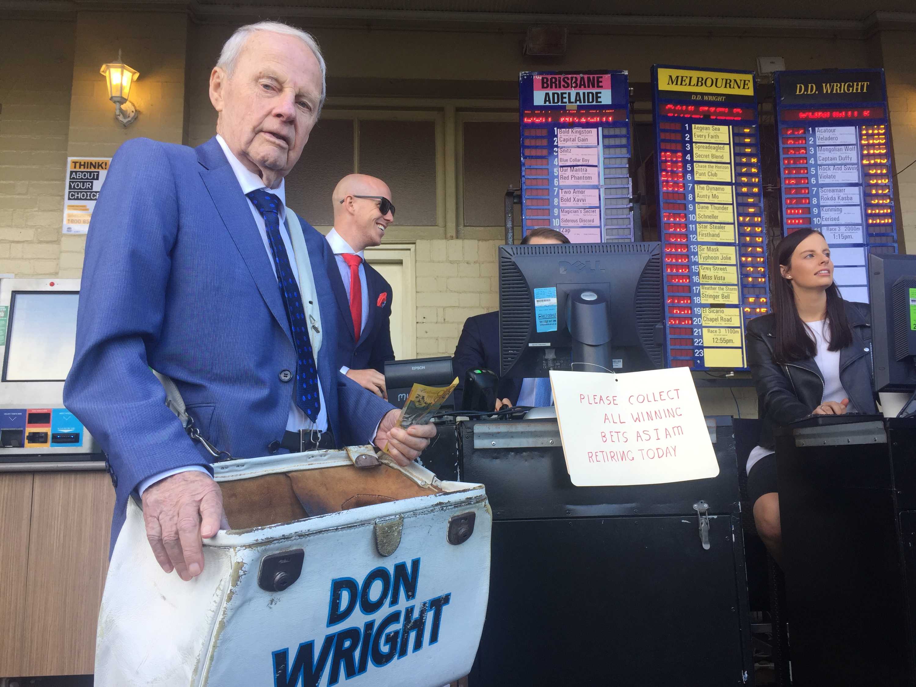Veteran Randwick bookmaker Don Wright hangs up his bag after 45 years ...