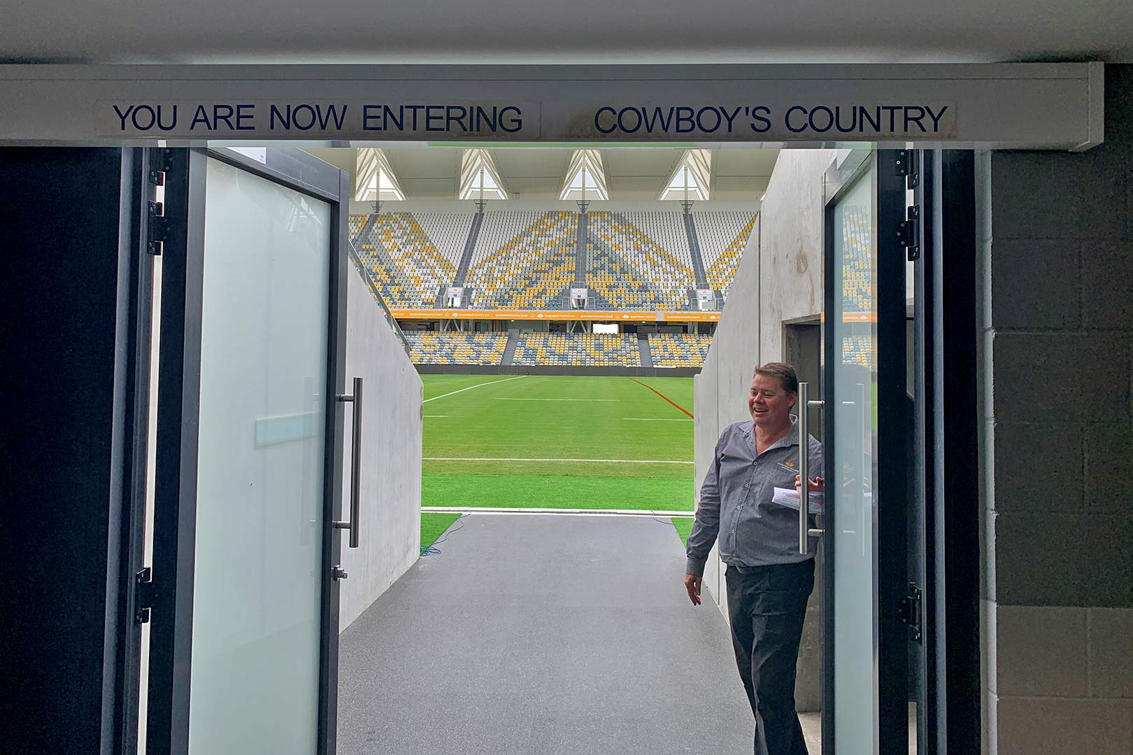 Cowboys Stadium turf ready for Broncos 2020 NRL season opener - ABC News