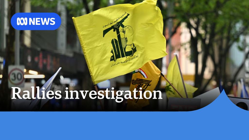 Hezbollah flags at protests shape as test of new hate-symbol laws - ABC ...