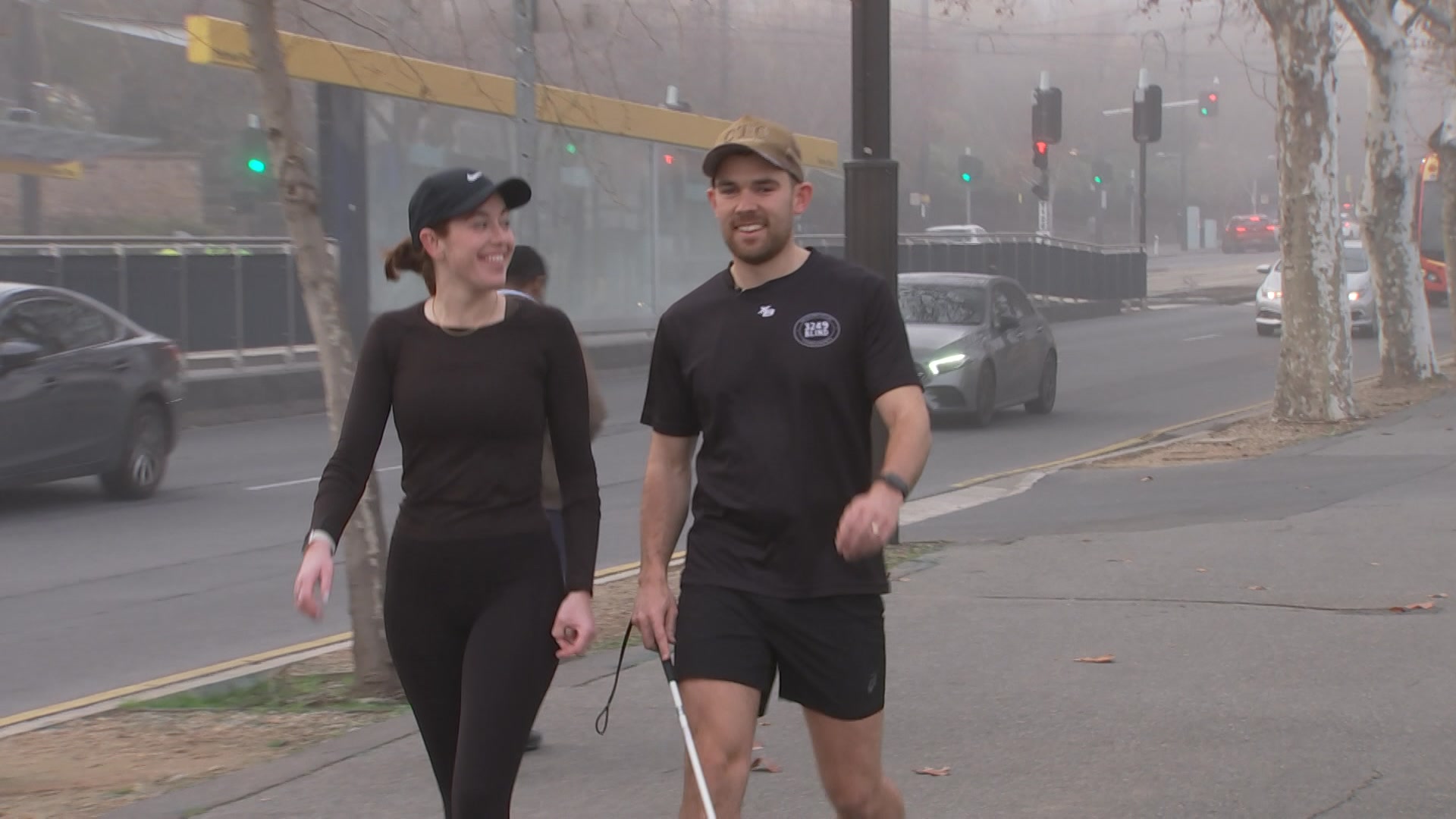 Blind runner to travel 3,000kms this year raising money for blue-collar ...