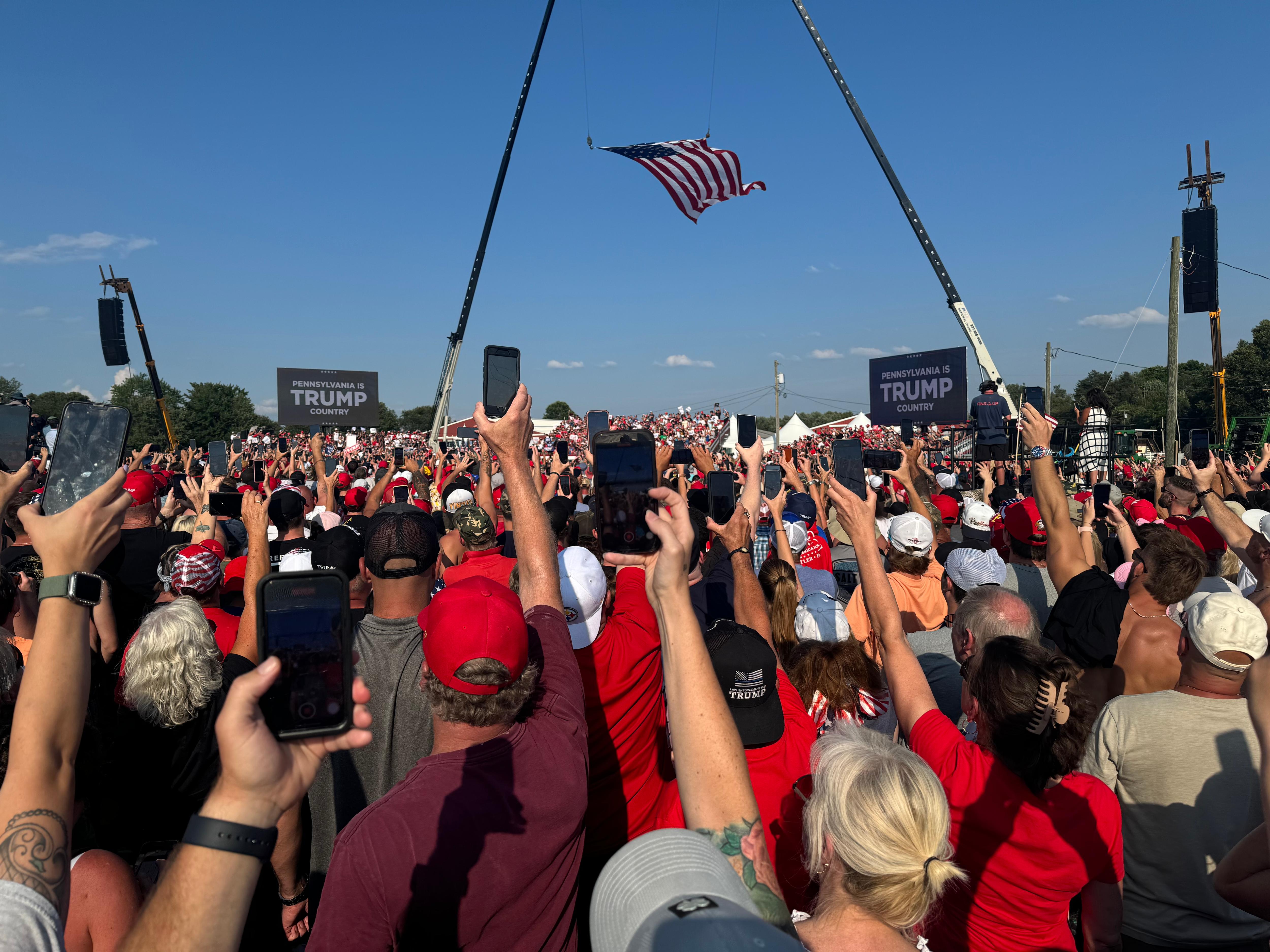 Donald Trump's rally seemed to have extremely tight security, but we ...