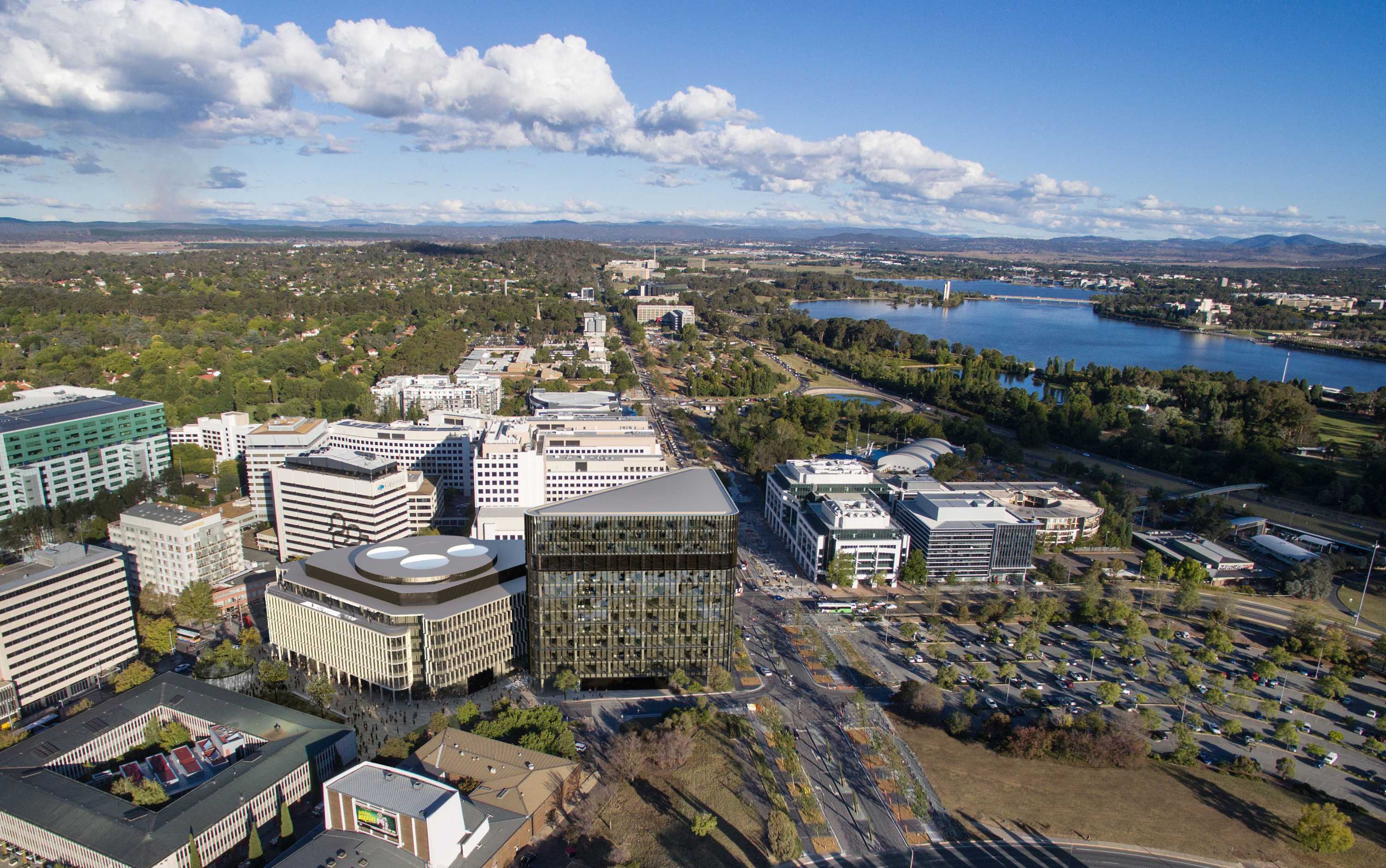 Civic development to include new government offices, shops and cafes ...