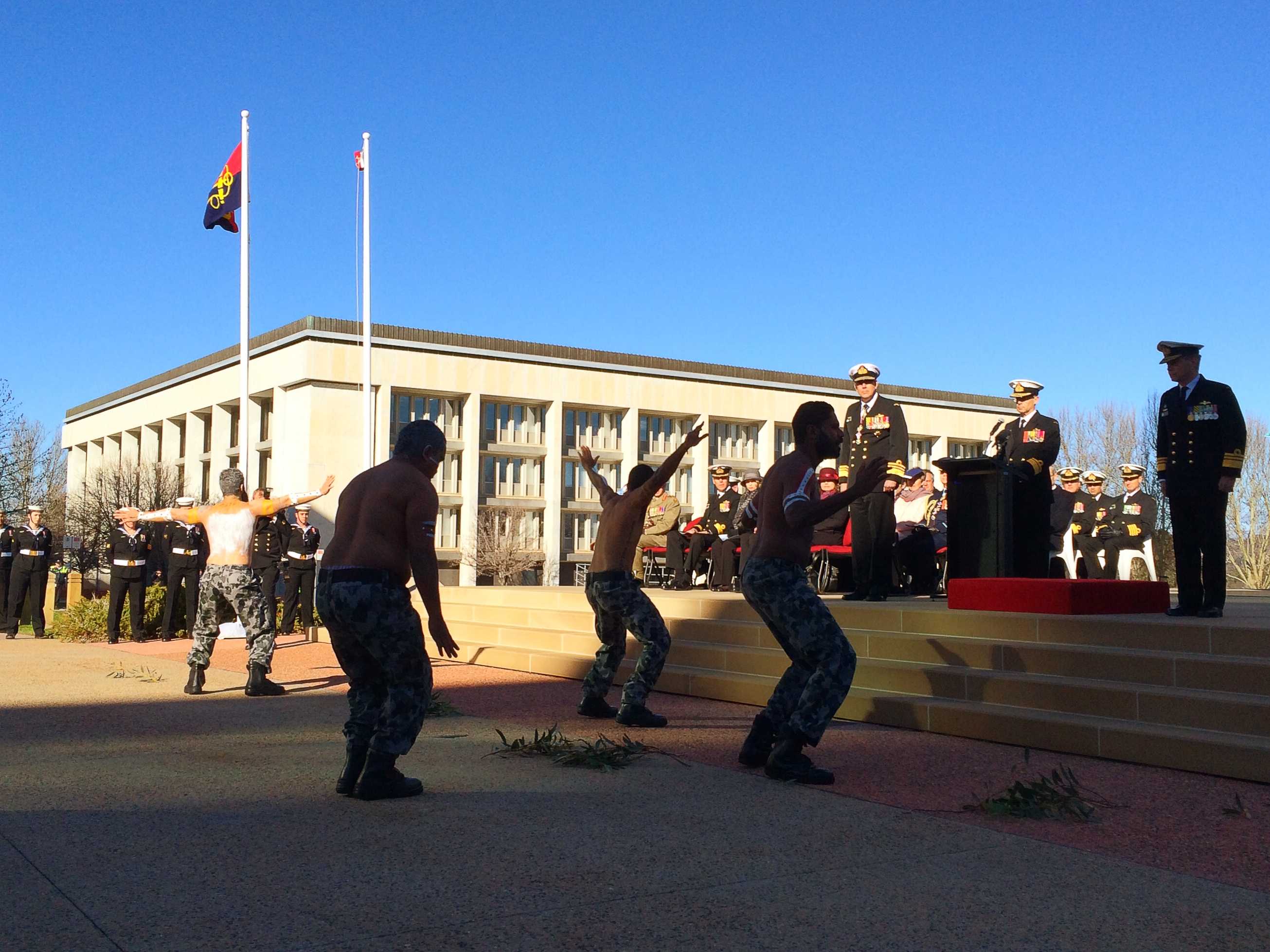 Indigenous dance performance marks Australian Navy Chief handover - ABC ...