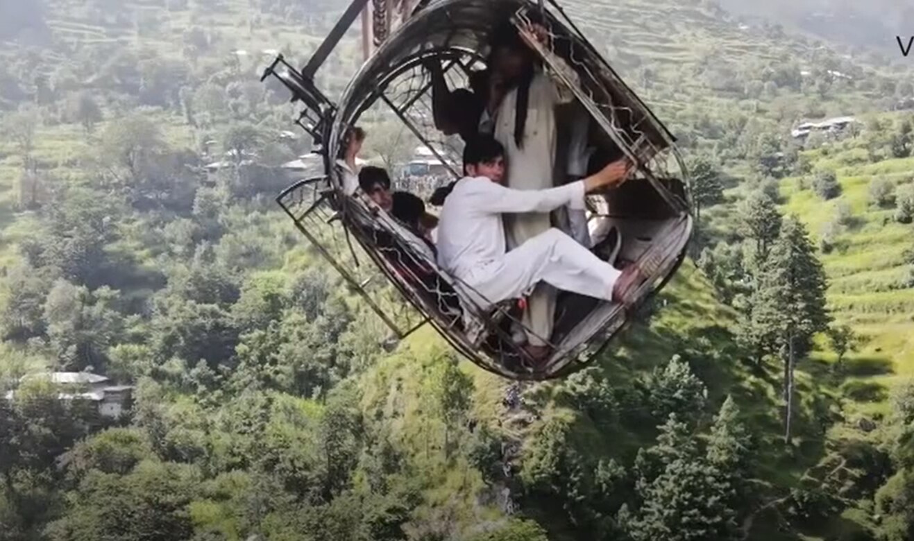 When teens were trapped in a cable car hundreds of metres above a ...