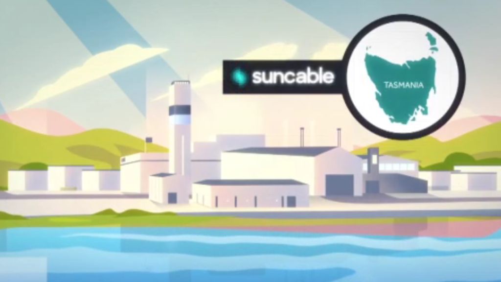Suncable proposal to manufacture subsea cable in northern Tasmania. - ABC News